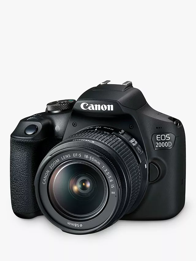 Canon EOS 2000D Digital SLR Camera with 18-55mm Lens & 50mm Lens, 1080p ...