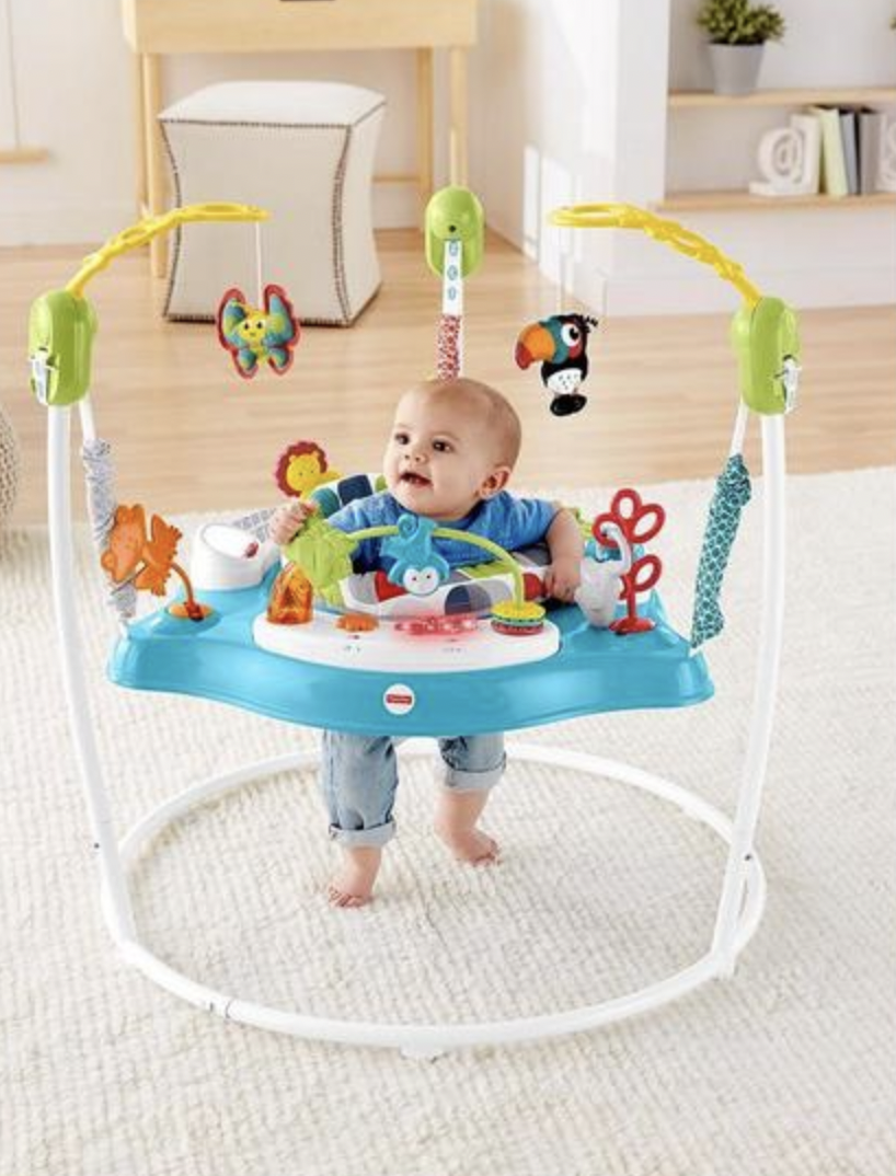Fisher-Price Colour Climbers Jumperoo Baby Bouncer - Competition Fox