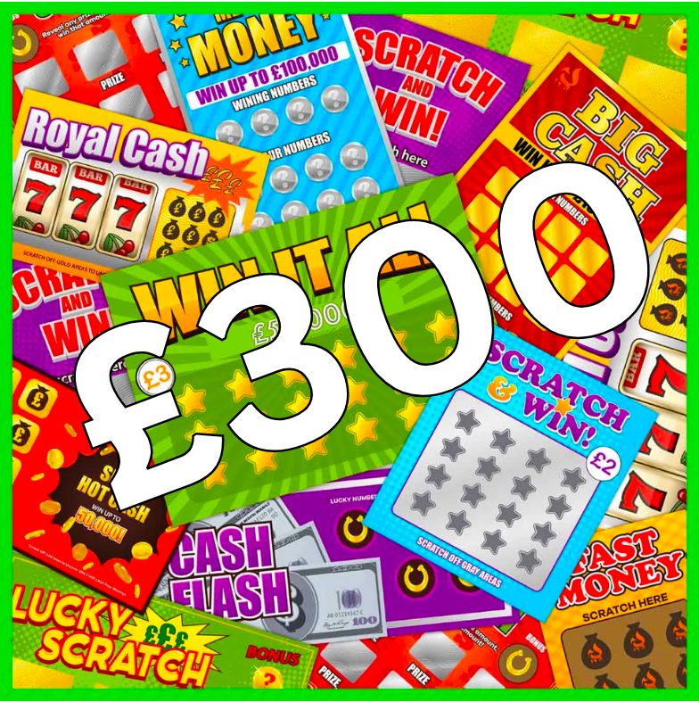WIN £300 TO SPEND ON SCRATCH CARDS - 29/01 - Competition Fox