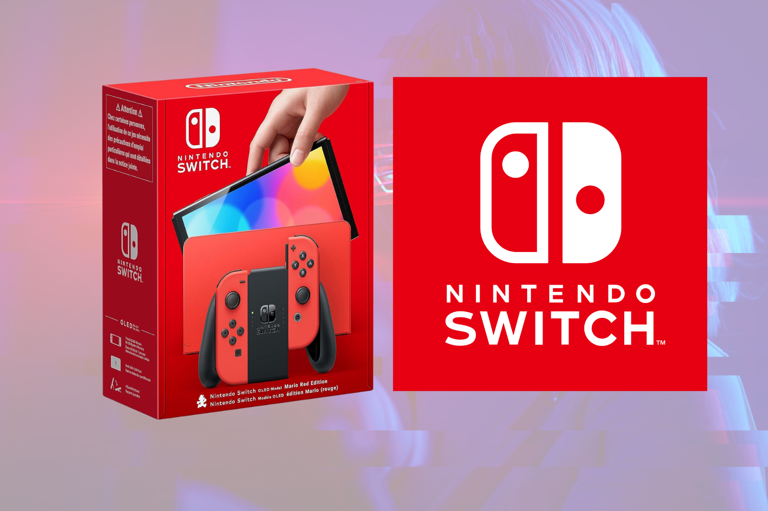 Nintendo Switch OLED 64GB Console with Joy-Con, Mario Red Edition ...