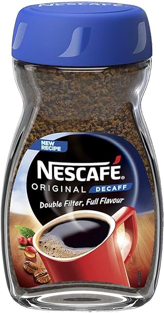 NESCAFÉ Original Decaf Instant Coffee 100g, Rich Aroma, Full and Bold ...